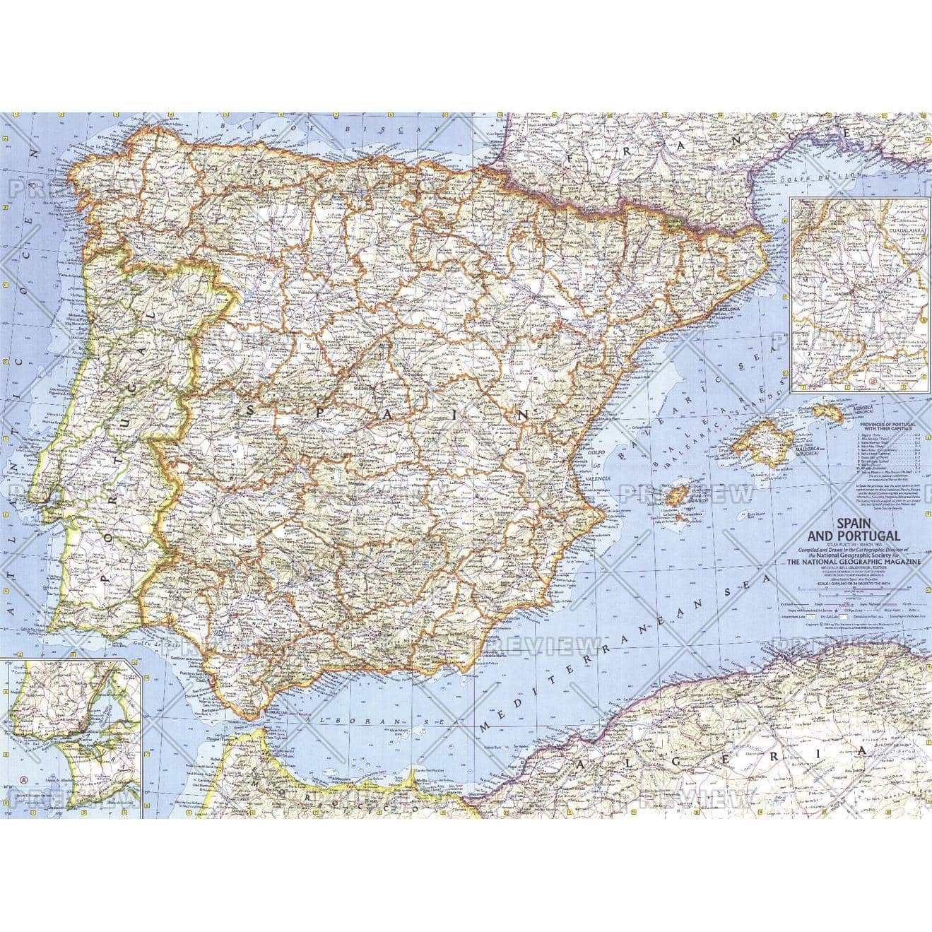Spain and Portugal 1965 - National Geographic