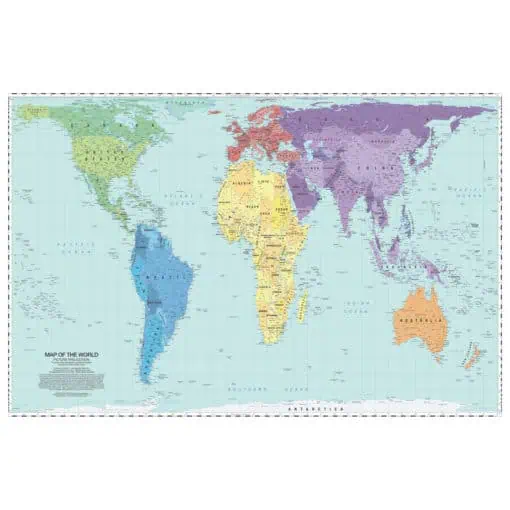 Peters Projection World Map | True Size | Map Shop