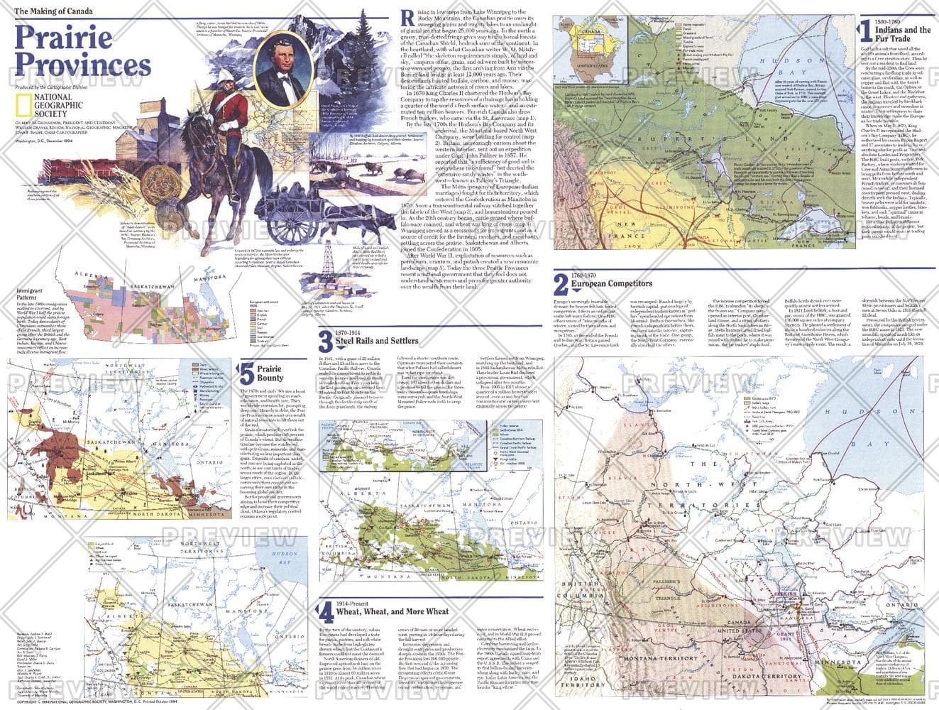 Making of Canada Prairie Provinces 1994 National Geographic